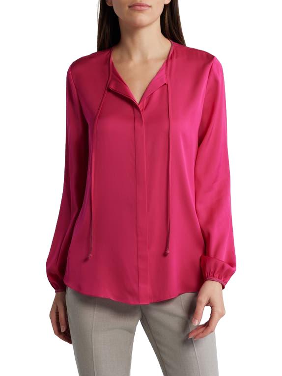 KOBI HALPERIN KOBI HALPERIN Eliza Silk Blend Button-Up Top